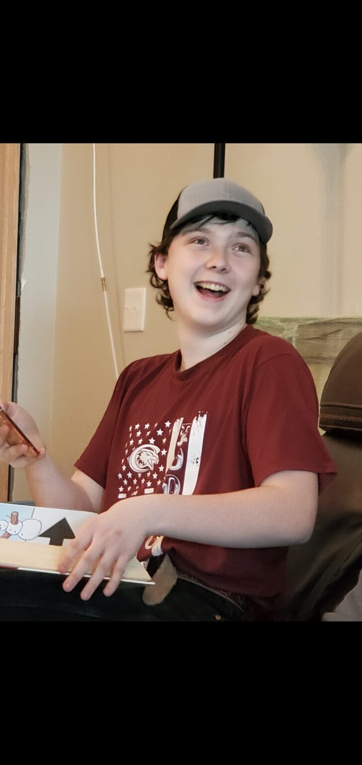 Cale Emmons, age 15, of Broadus